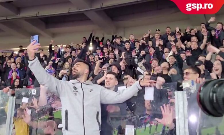 The name of Vali Crețu, chanted at the end of the match with U Cluj by ...