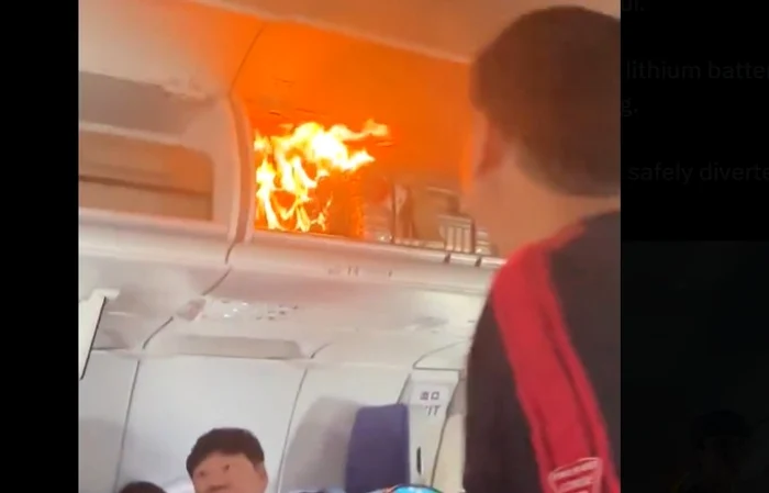 Flames and panic on Air China plane: flight diverted after battery in ...